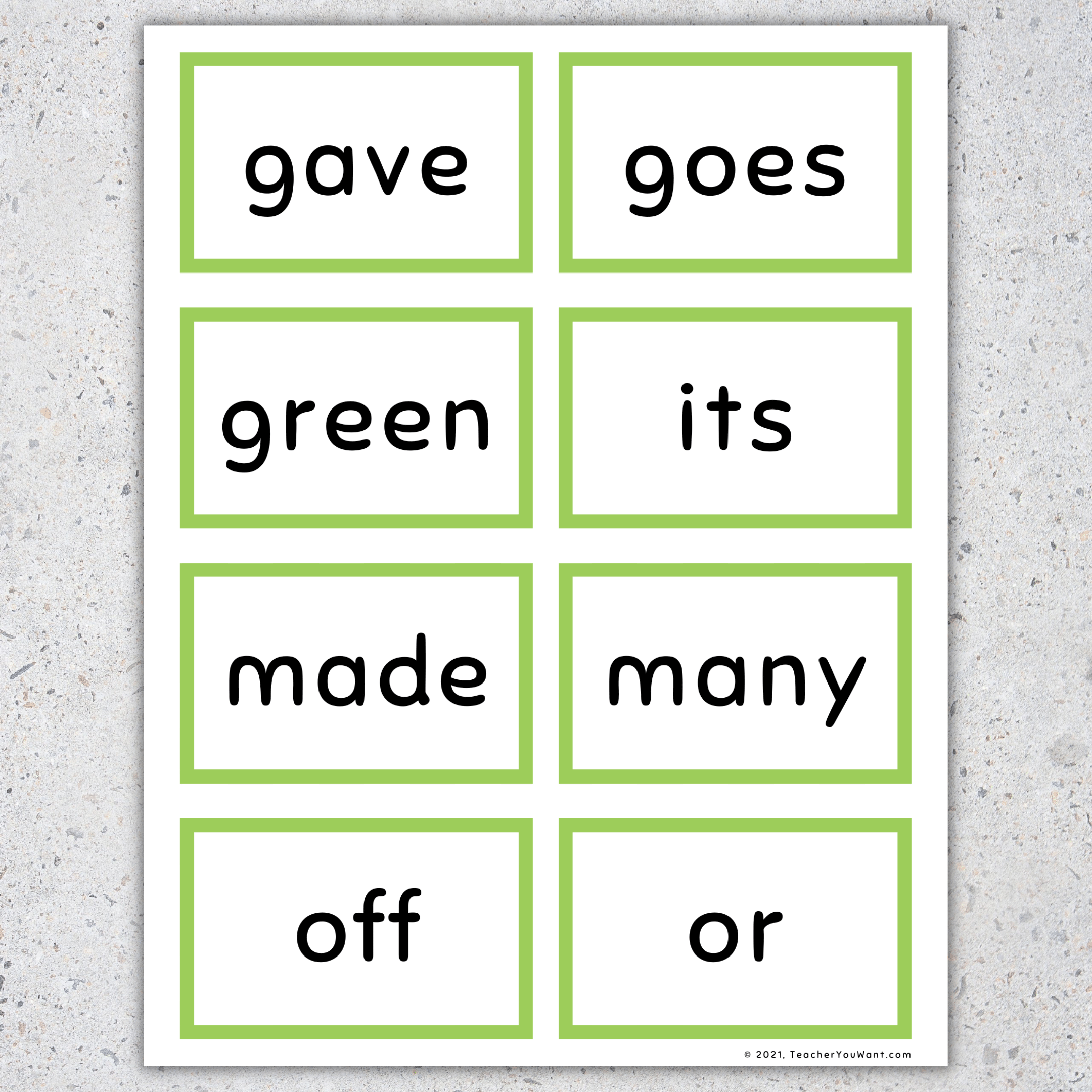 Sight Words Flashcards: 2nd Grade Sight Words | Made By Teachers