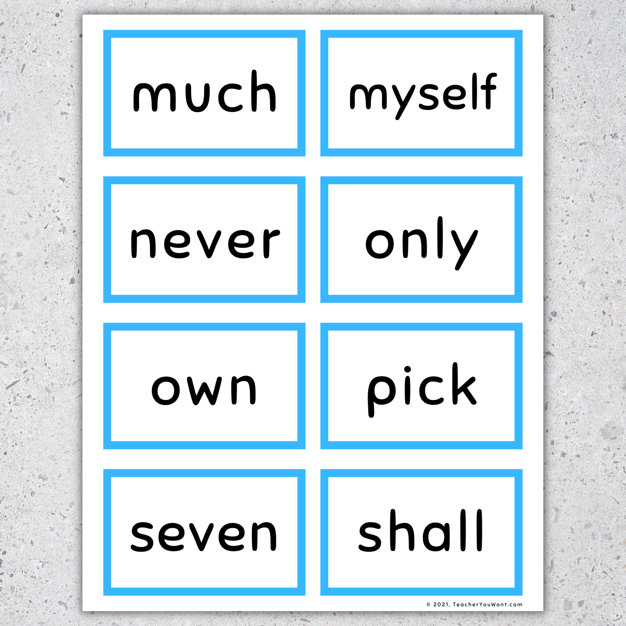 Sight Words Flashcards: 3rd Grade Sight Words | Made By Teachers