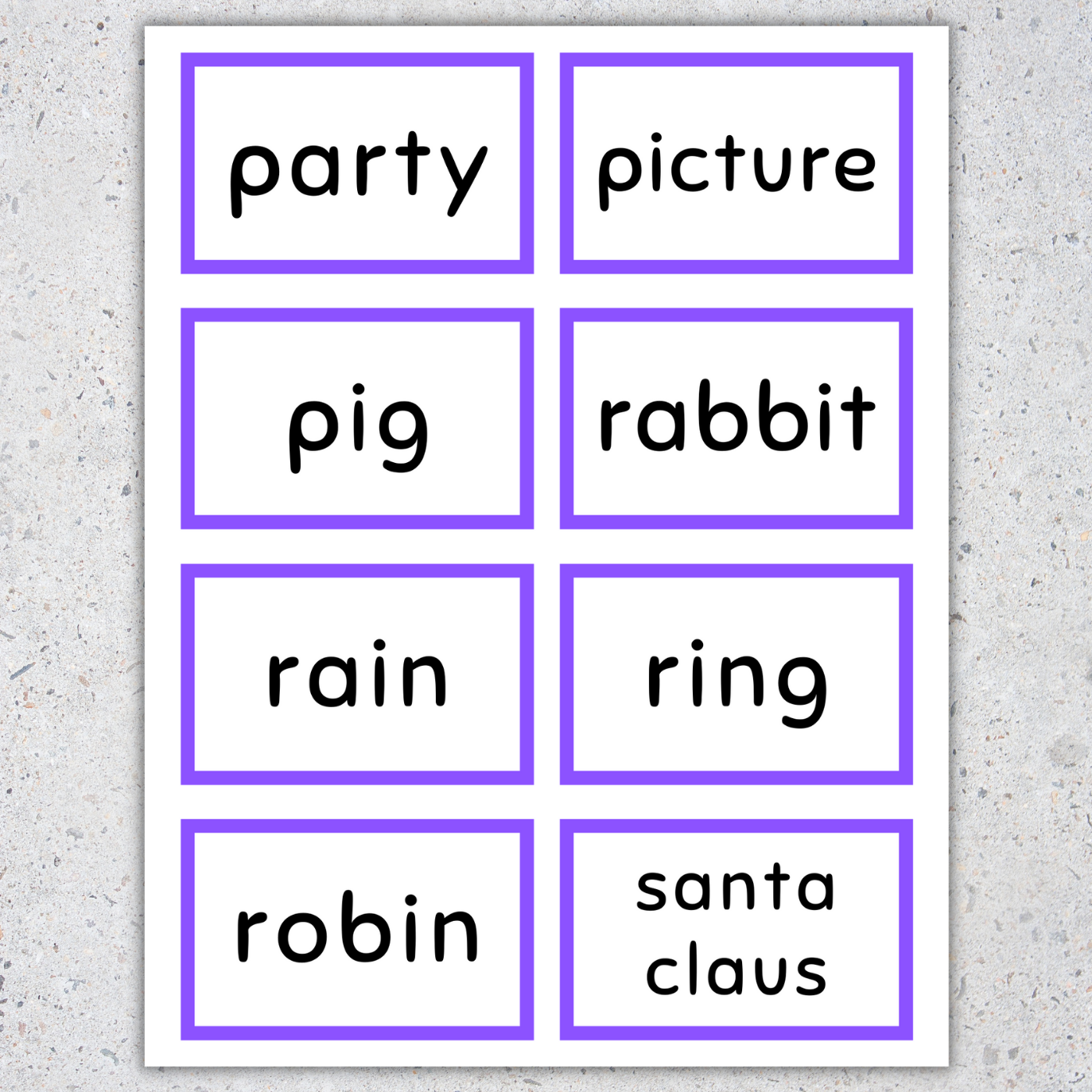 Sight Words Flashcards: Noun Sight Words, 95 Nouns | Made By Teachers