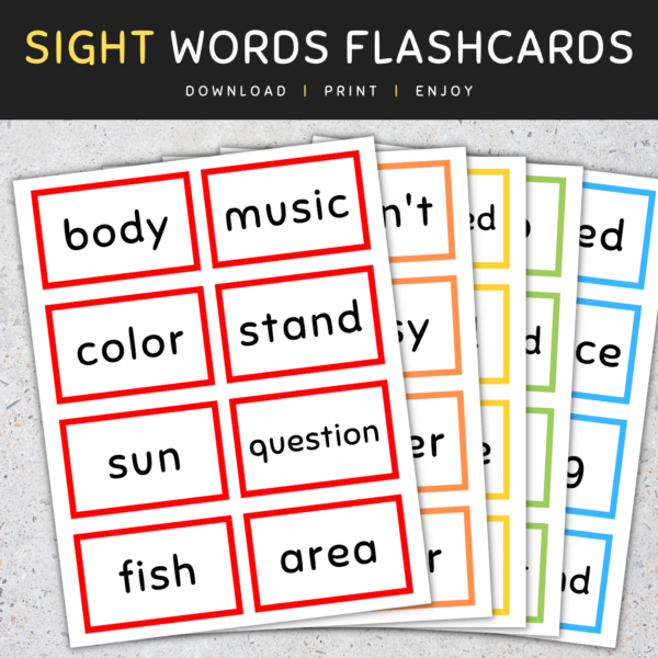 Fry Sight Words Flash Cards: Fry's Fourth 100 Sight Words, 301-400 ...