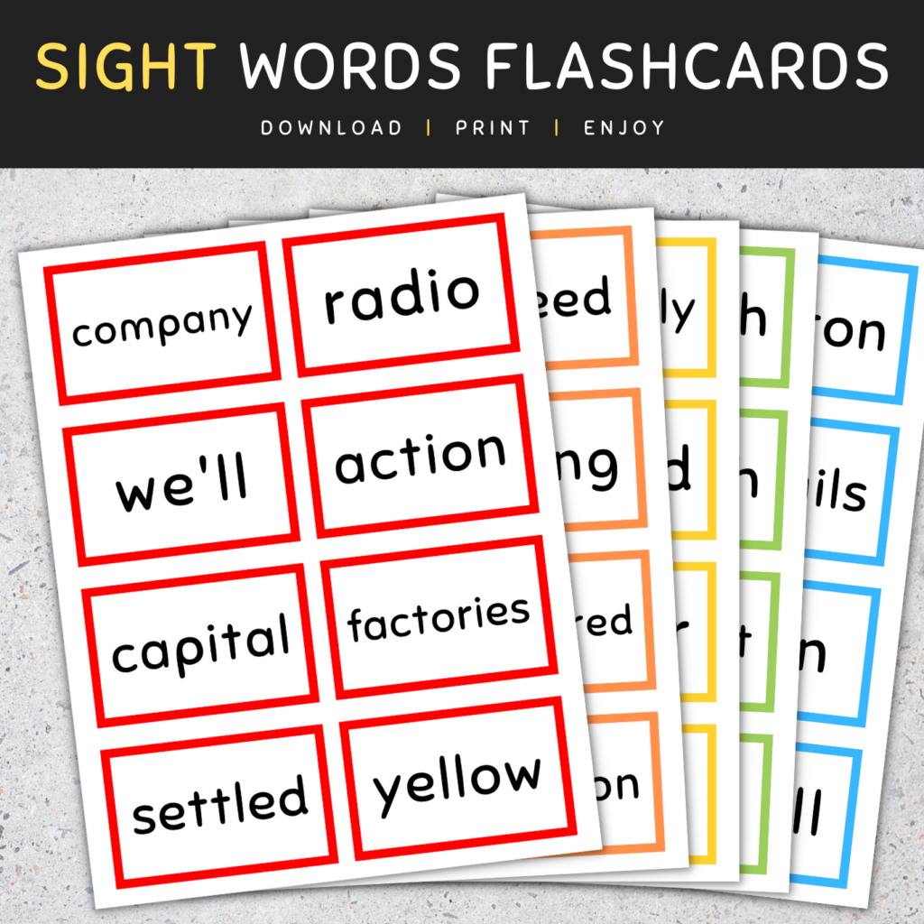Fry Sight Words Flash Cards: Fry's Tenth 100 Sight Words, 901-1000 ...