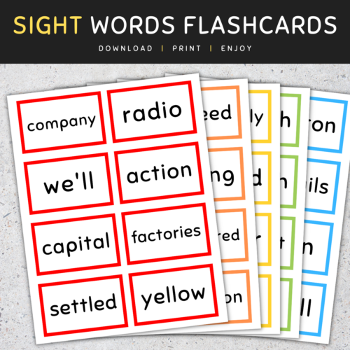 Sight Words Flashcards: 1st Grade Sight Words | Made By Teachers