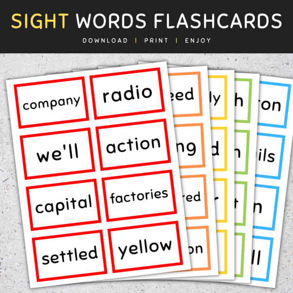 Fry Sight Words Flash Cards: Fry's Tenth 100 Sight Words, 901-1000 ...