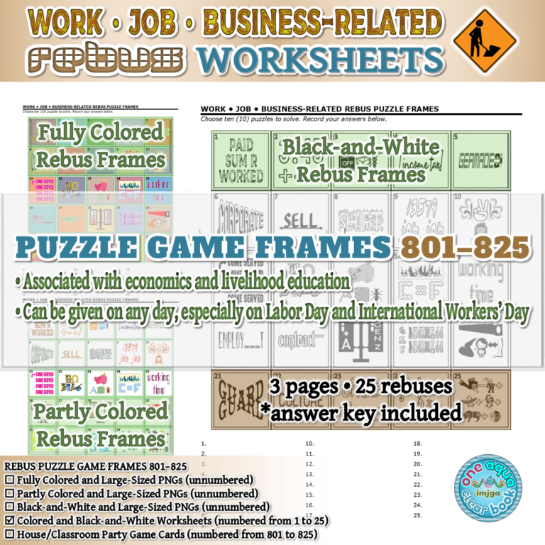 LENT Rebus Game Puzzles 326–350 Worksheets - Made By Teachers