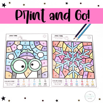 Color by Letter Penguin Theme Editable - Made By Teachers