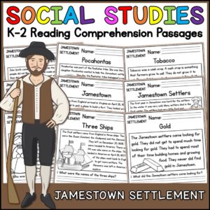 Jamestown Settlement Social Studies Reading Comprehension Passages K-2 ...