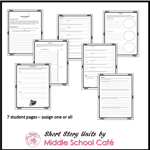 Hearts and Hands Short Story Unit Reading Guide | Made By Teachers