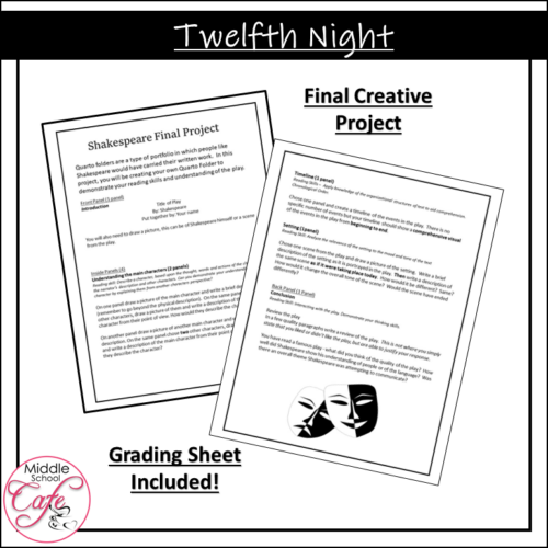 Shakespeare's Twelfth Night Unit Plan - Made By Teachers