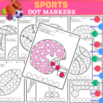 Sport Coloring Pages Dot Markers -Bingo Daubers For Kids Sport Day ...