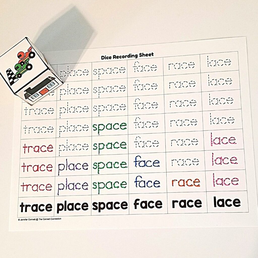ACE Word Dice Games - A CVCe Phonics Activity | Made By Teachers