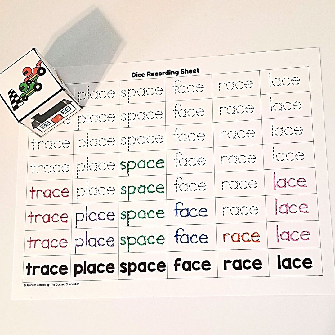 ACE Word Dice Games - A CVCe Phonics Activity | Made By Teachers
