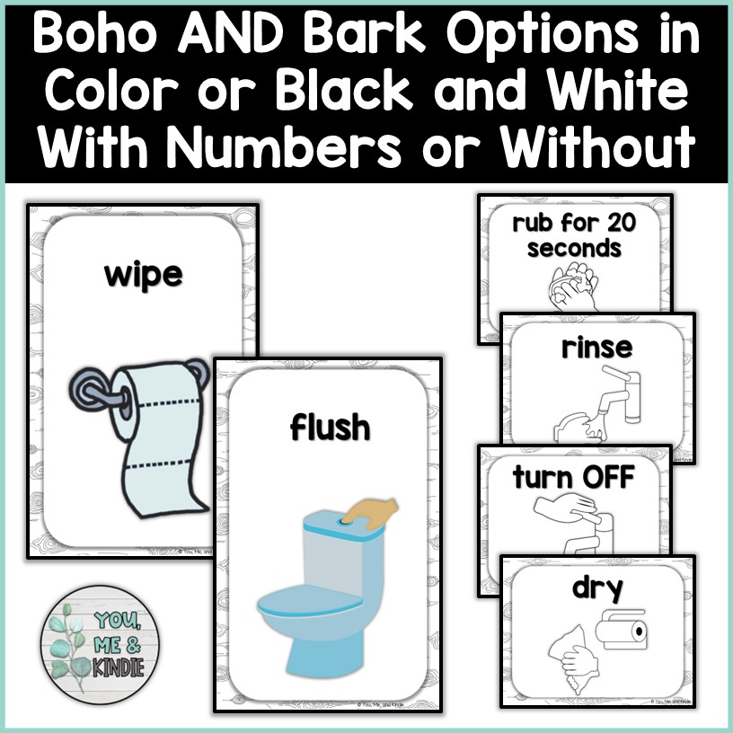 Bathroom Signs | Bathroom Rules Posters Boho | Made By Teachers