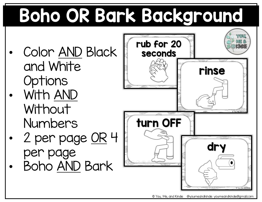 Bathroom Signs | Bathroom Rules Posters Boho - Made By Teachers