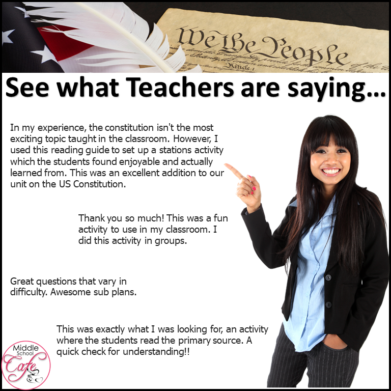 US Constitution Reading Guide | Made By Teachers