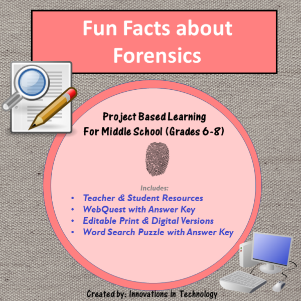 Forensics - WebQuest & Word Search Puzzle | Made By Teachers