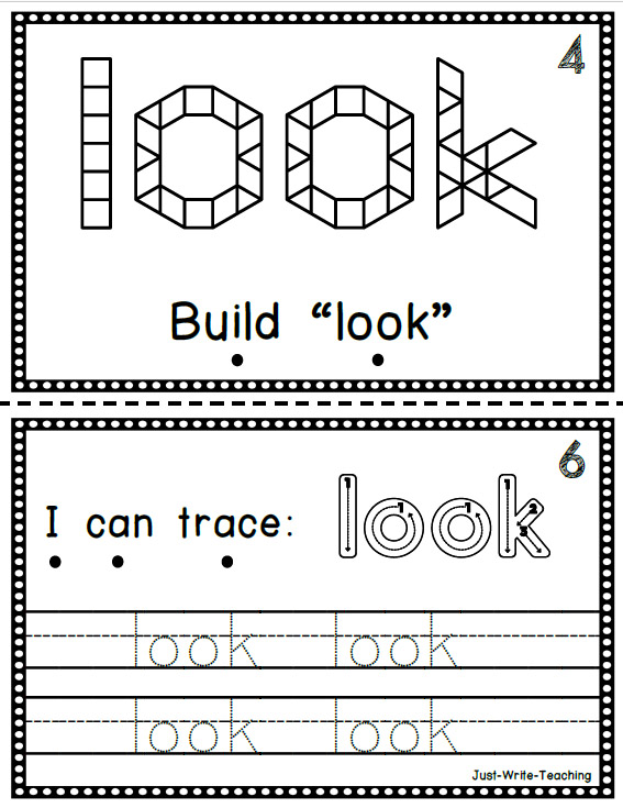 Sight Word Flip Book (Flipbook) - LOOK | Made By Teachers