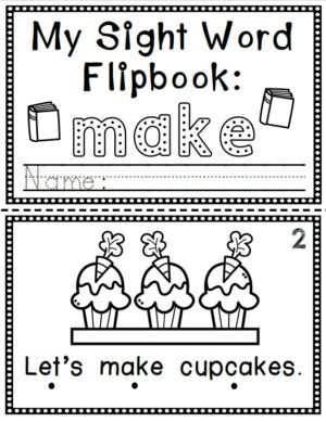 Sight Word Flip Book (Flipbook) - MAKE - Made By Teachers