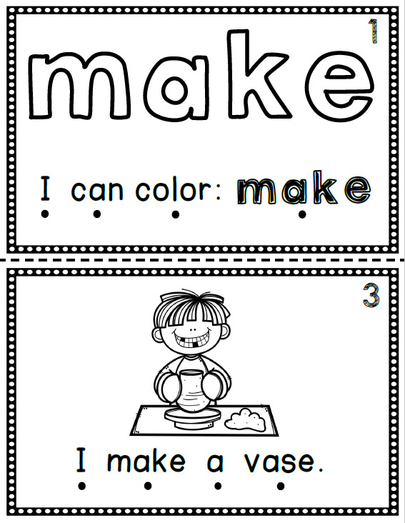 Sight Word Flip Book (Flipbook) - MAKE | Made By Teachers