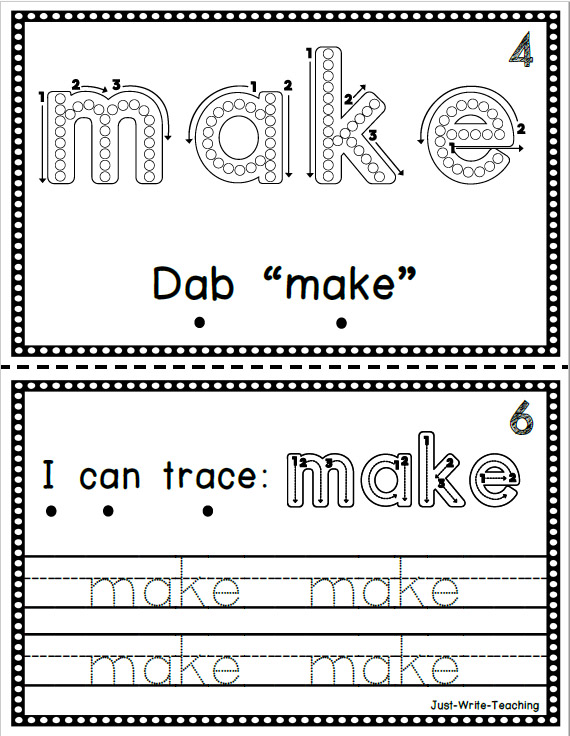 Sight Word Flip Book (Flipbook) - MAKE - Made By Teachers