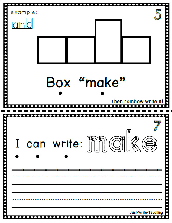 Sight Word Flip Book (Flipbook) - MAKE - Made By Teachers