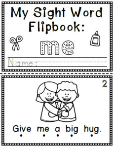Sight Word Flip Book (Flipbook) - ME - Made By Teachers