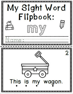 Sight Word Flip Book (Flipbook) - MY - Made By Teachers