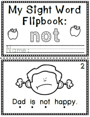 Sight Word Flip Book (Flipbook) - NOT - Made By Teachers