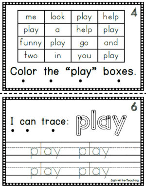 Sight Word Flip Book (Flipbook) - PLAY - Made By Teachers
