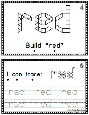 Sight Word Flip Book (Flipbook) - RED - Made By Teachers
