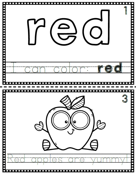 Sight Word Flip Book (Flipbook) - RED - Made By Teachers