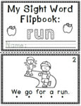 Sight Word Flip Book (Flipbook) - RUN - Made By Teachers