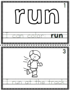 Sight Word Flip Book (Flipbook) - RUN - Made By Teachers