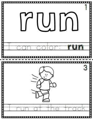 Sight Word Flip Book (Flipbook) - RUN | Made By Teachers