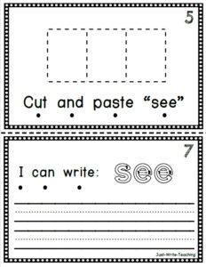 Sight Word Flip Book (Flipbook) - SEE | Made By Teachers