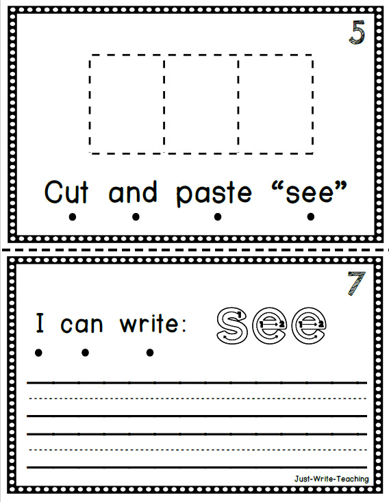 Sight Word Flip Book (Flipbook) - SEE | Made By Teachers