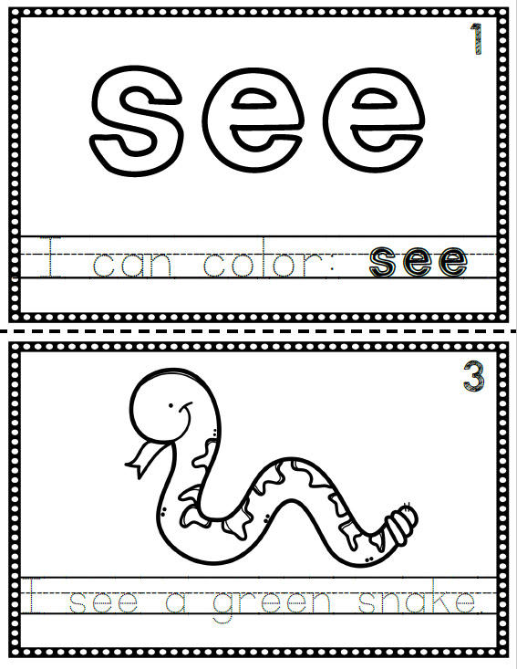 Sight Word Flip Book (Flipbook) - SEE - Made By Teachers