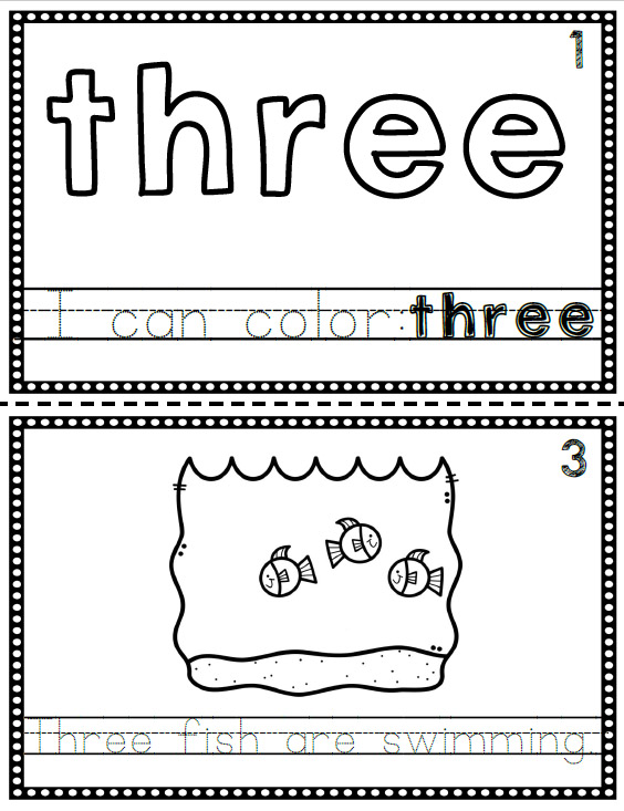 Sight Word Flip Book (Flipbook) - THREE - Made By Teachers
