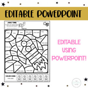 Space Color by Letter Recognition Color by Code Activities Editable ...