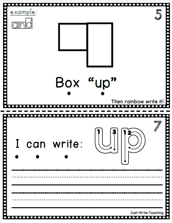 Sight Word Flip Book (Flipbook) - UP | Made By Teachers