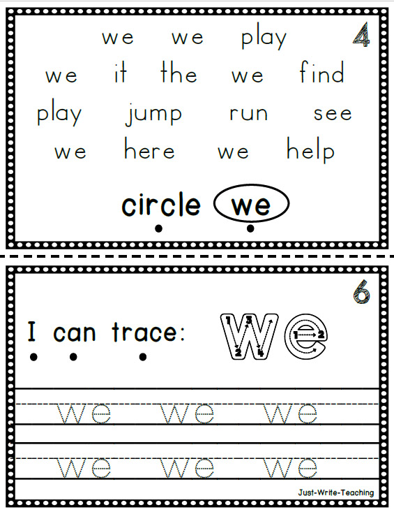 Sight Word Flip Book (Flipbook) - WE - Made By Teachers