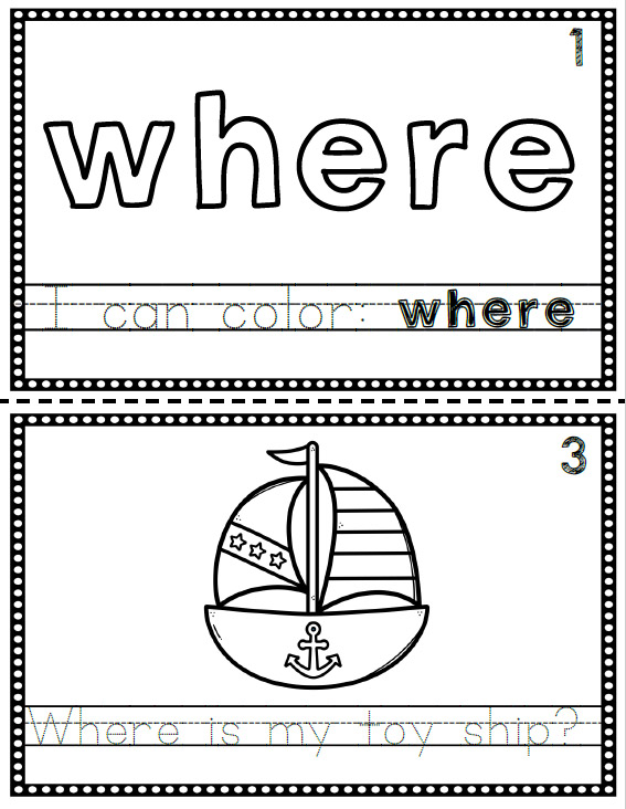 Sight Word Flip Book (Flipbook) - WHERE | Made By Teachers