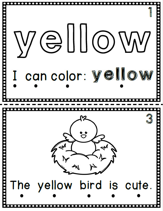 Sight Word Flip Book (Flipbook) - YELLOW - Made By Teachers