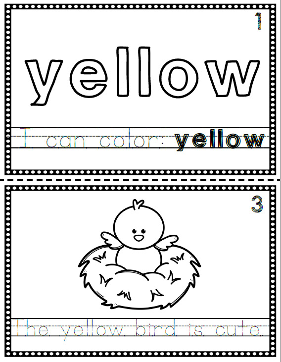 Sight Word Flip Book (Flipbook) - YELLOW - Made By Teachers