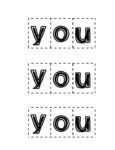 Sight Word Flip Book (Flipbook) - YOU - Made By Teachers