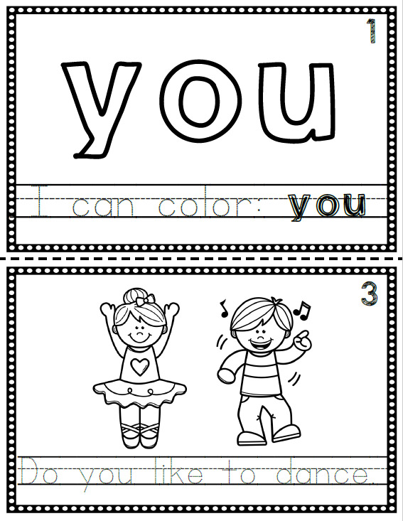 Sight Word Flip Book (Flipbook) - YOU | Made By Teachers