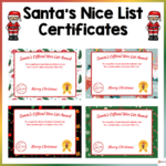 Santa's Nice List Christmas Certificates | Made By Teachers