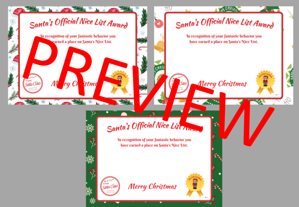 Santa's Nice List Christmas Certificates | Made By Teachers