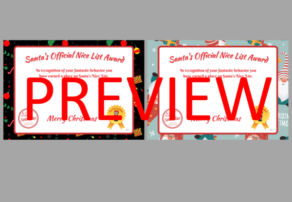 Santa's Nice List Christmas Certificates | Made By Teachers
