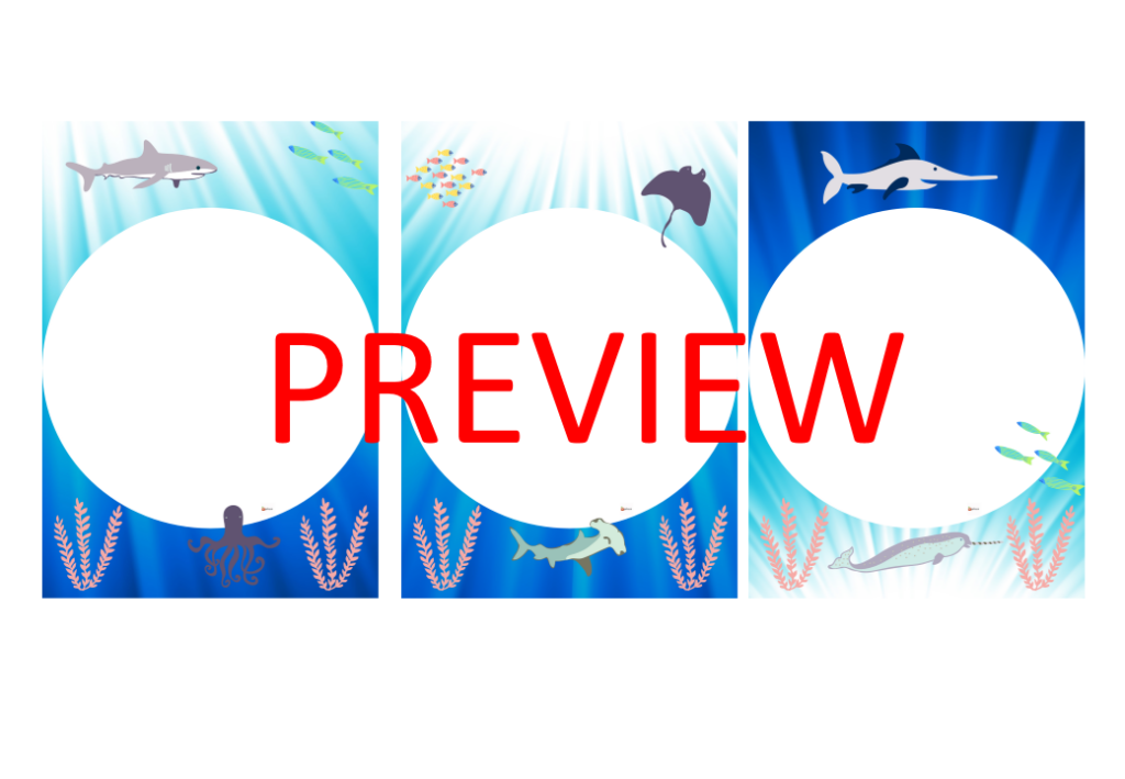 Editable Binder Covers and Spine Ocean Theme - Made By Teachers
