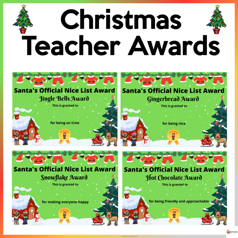 Christmas Teacher Awards - Made By Teachers